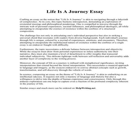 Life Is A Journey Essay.pdf