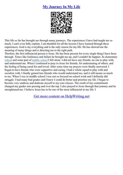 Journey In Life Essay journey-in-life-essay