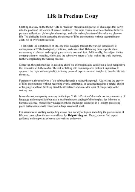 Life Essay Examples.pdf | Homework and Study | Education