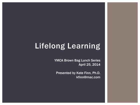 Lifelong Learning Presentation | PPTX