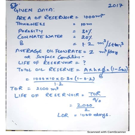 Life of a reservoir | PDF