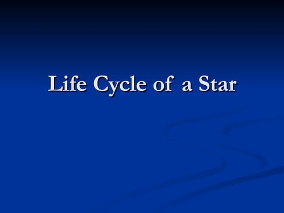 The Life Cycle of a Star PowerPoint | PPT | Space and Astronomy | Science