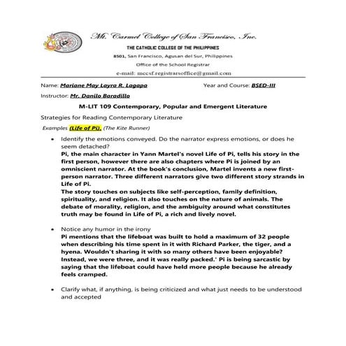 (Life of Pi) Assignment.docx