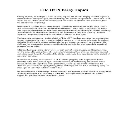 Life Of Pi Analysis Essay.pdf