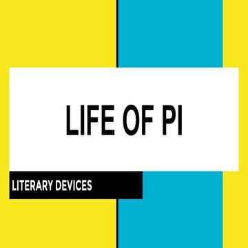 Life of pi presentation | PPTX