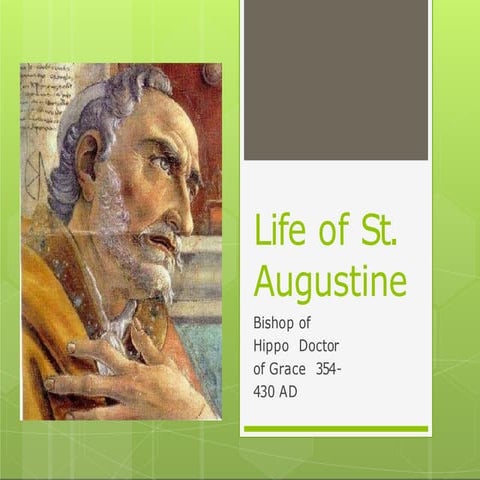 The life of St Augustine.................. | PPTX