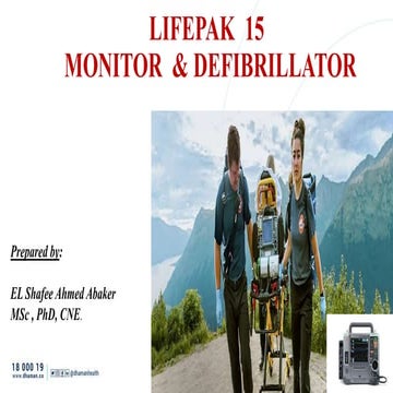 LIFEPAK 15 DEFIBRILLATOR and Monitorpptx | PPTX