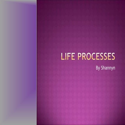 Life processes | PPTX | Biological Sciences | Science