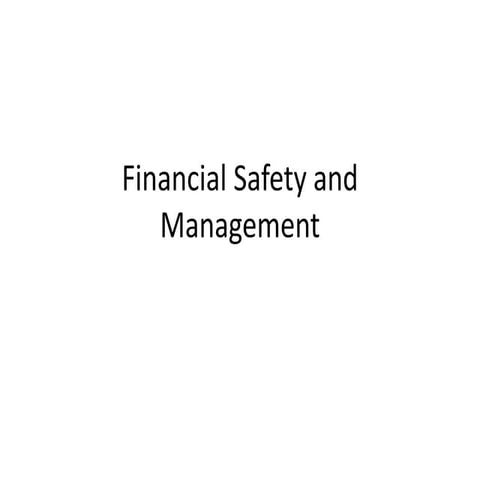 Financial Safety | PPTX