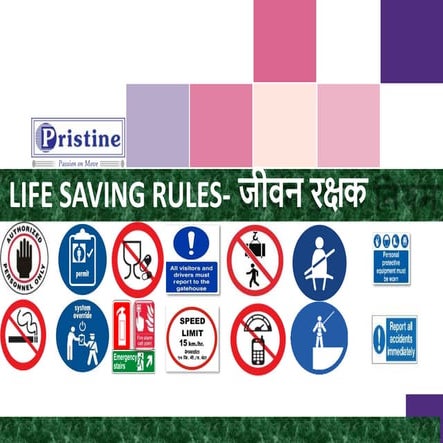 Life Saving Rule for industries for business | PPTX