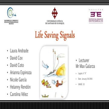 Life saving signals | PPTX