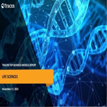 Tracxn - Top Business Models - Life Science - Nov 2021 | PPT