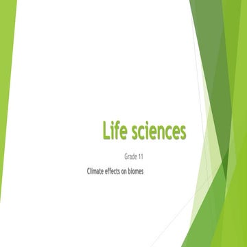 Life sciences lesson | PPTX