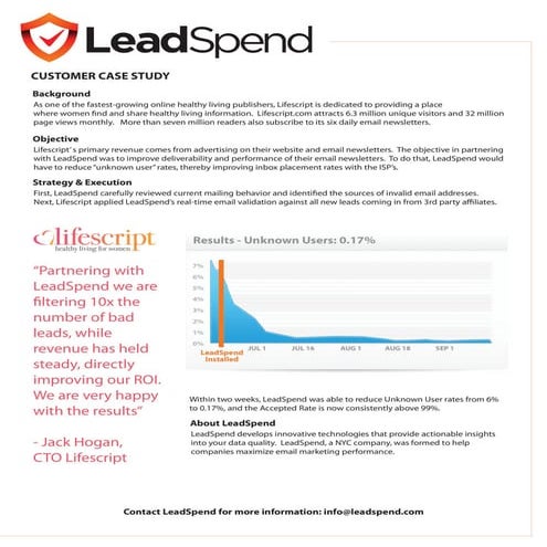 Lifescript case study | PDF | Email | Internet