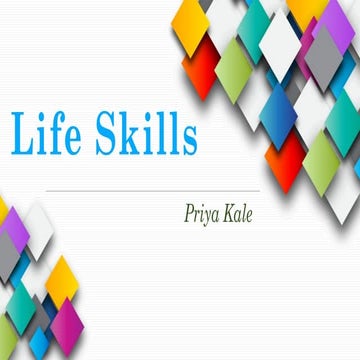 Life skills education BEd self awareness interpersonal skills thinking skills.pptx