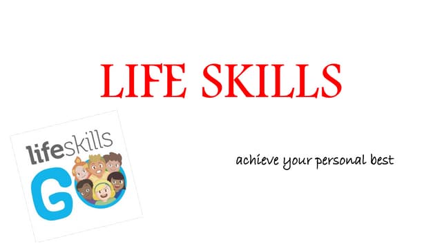 Life skills education | PPTX