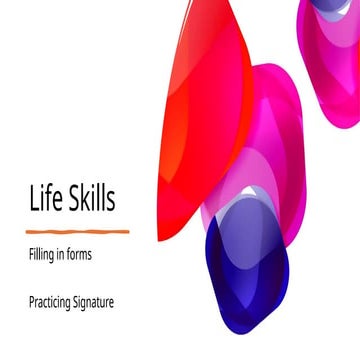 Life Skills - Filling out Paperwork.pptx