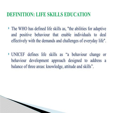 Life skills presentation | PPTX