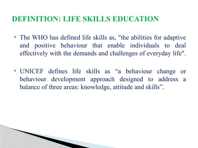 Life skills presentation | PPTX