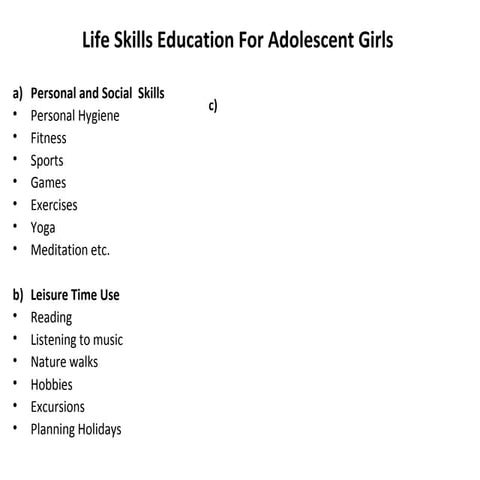Life skills education | PPT
