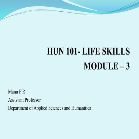 LIFE SKILLS Module 3.pptx