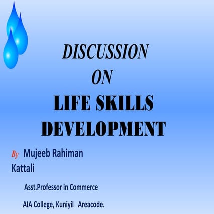 Life skills ppt By kattalimuj | PPT
