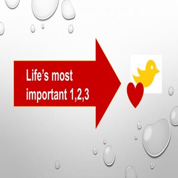 Lifes Most Important 123 | PPT | Free Download