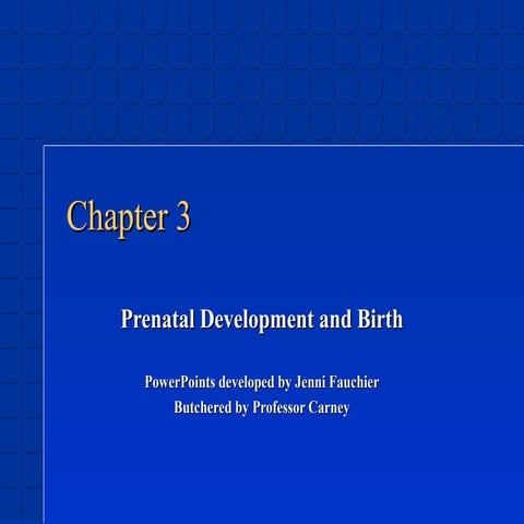 Life span chapter 3 | PPT