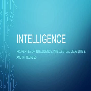 Intelligence | PPT