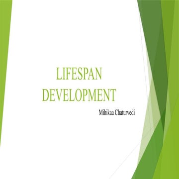 Introduction to life span and development | PPT