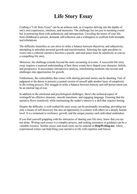 Personal Life Essay Examples.pdf