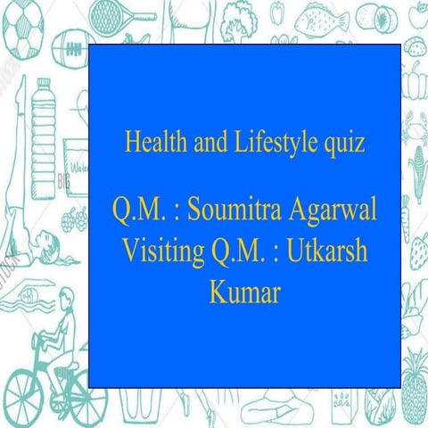 Lifestyle Quiz | PPT