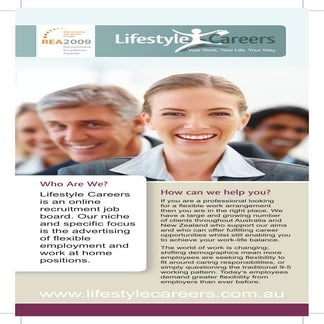 Lifestyle Careers Job Seeker Brochure | PDF
