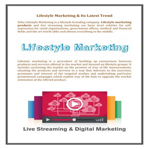 Lifestyle Marketing & Its Latest Trend | PPTX