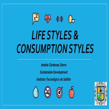 Lifestyle and its impact in the environment | PPTX