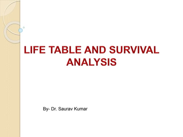 Survival Analysis Lecture.ppt