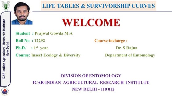Life tables | PPTX