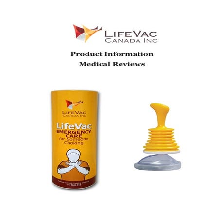 LifeVac Reviews-Lifevac studies-info january 11, 2016 | PDF