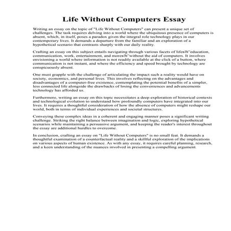 Life Without Computers Essay.pdf