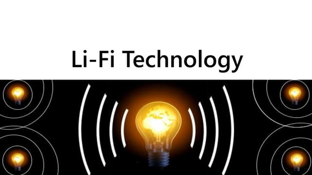 Li-Fi Technology PPT | PDF