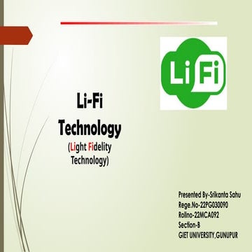 lifi-technology-ppt-Light-Fidelity.pptx MCA | PPTX