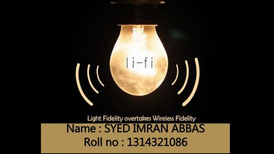 Li-Fi based data transfer in underwater system. | PPTX | Computer Networking | Computing