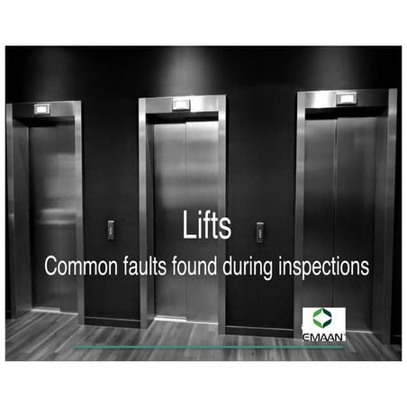 Lift: Common faults found during inspections | PDF