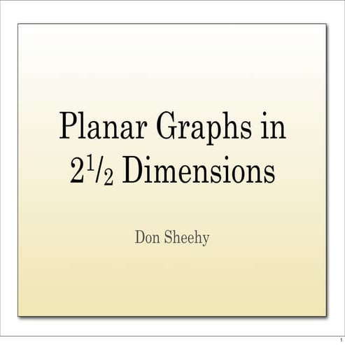 Planar Graphs.ppt for computer science and engineering | PPT