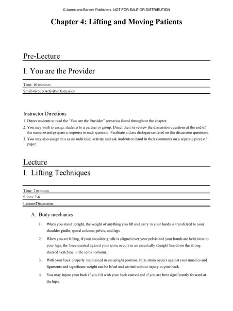 Lifting and moving patients | PPT