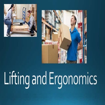 Lifting and ergonomics | PPT