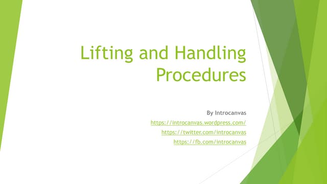 Proper Lifting Techniques | PPTX
