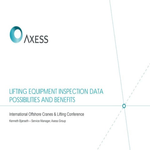 Lifting Equipment Inspection Data - Possibilities and Benefits | PDF