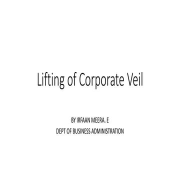 Lifting of Corporate Veil.pptx