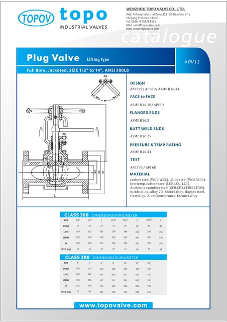 Fully lined plug valve 150 lb topo valve catalogue | PDF